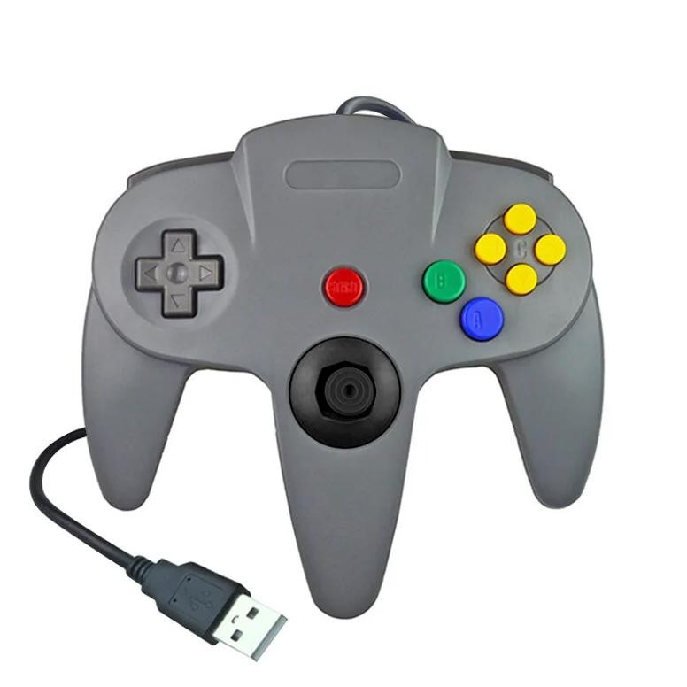 Jual Usb Wired N64 Gamepad Joystick For Original Nintend 64 Console Usb ...