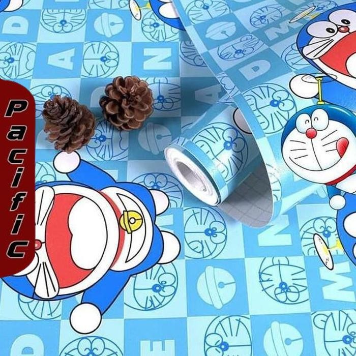 Jual Promo Dtg Wallpaper Stiker Dinding Motif Doraemon Angka 45 X8M ...