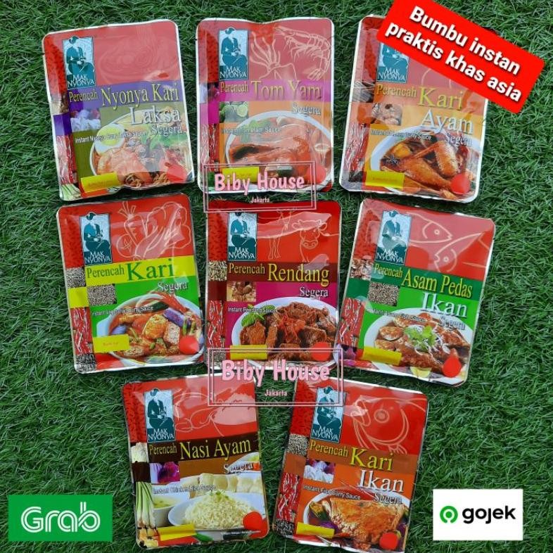 Jual BUMBU INSTAN MAK NYONYA Rendang/Kari/Laksa/NASI AYAM HALAL DAN ...