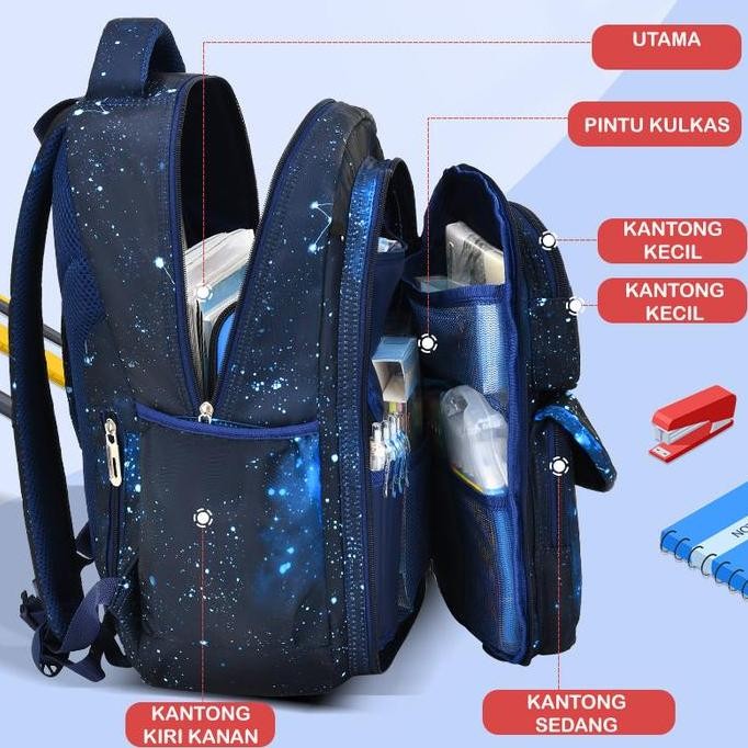 Jual YX20116 Ransel PINTU KULKAS Tas Anak Sekolah Laki laki Backpack Import | Shopee Indonesia