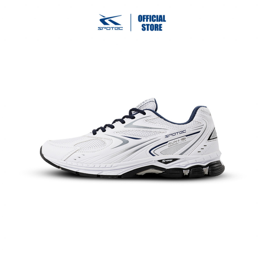 Jual Spotec Running Glade Sepatu Lari Pria Wanita - Putih Biru Tua ...