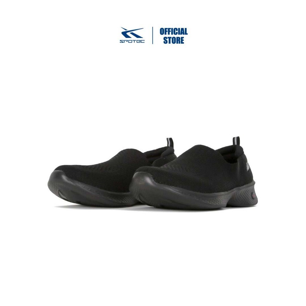 Jual Spotec Walking Garcia Sepatu Sneakers Slip-on Wanita - Hitam Hitam ...