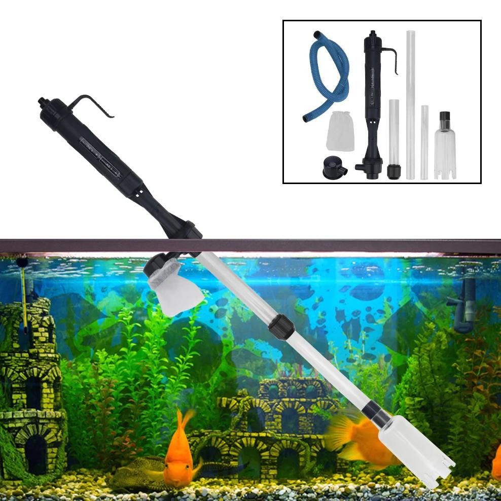 Jual Gravel Cleaner Tool Aquarium Fish Tank Pipe Vacuum Electric Water ...