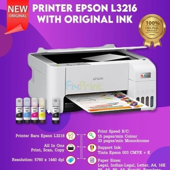 Jual ''Terlaris" Epson L3210 / L320 Printer All In One Print Scan Copy ...