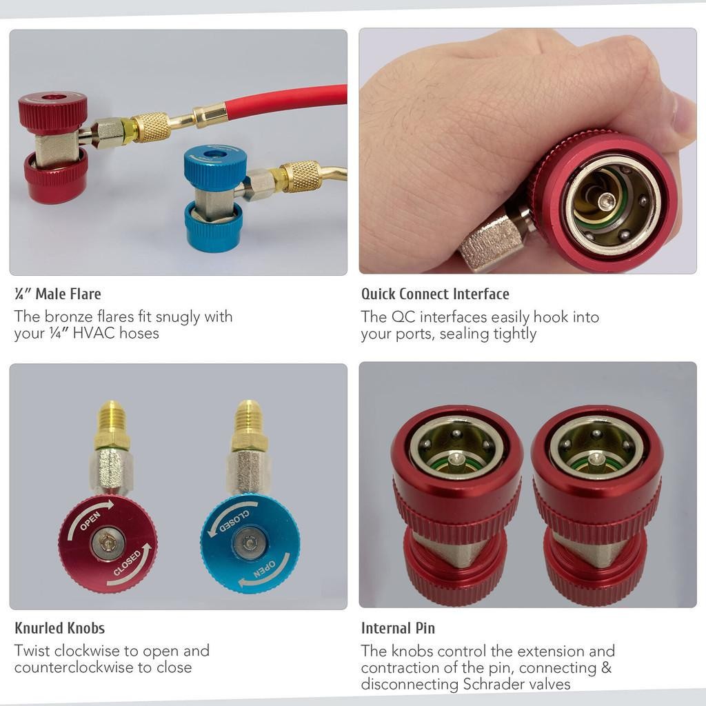 Jual Quick Coupler | Adapter Pengisian Freon Mobil R134 Refrigeration ...