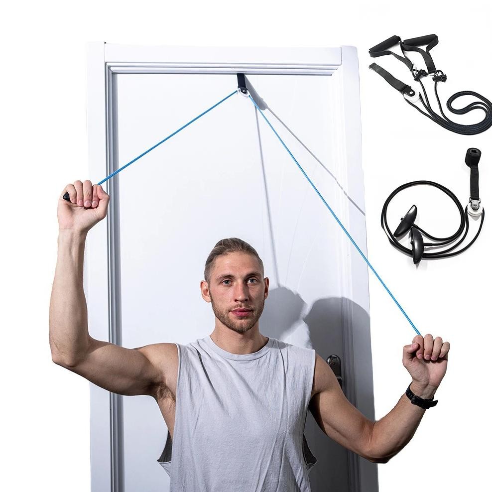 Jual Shoulder Pulley Over The Door Therapy Exercise Pulley Cervical ...
