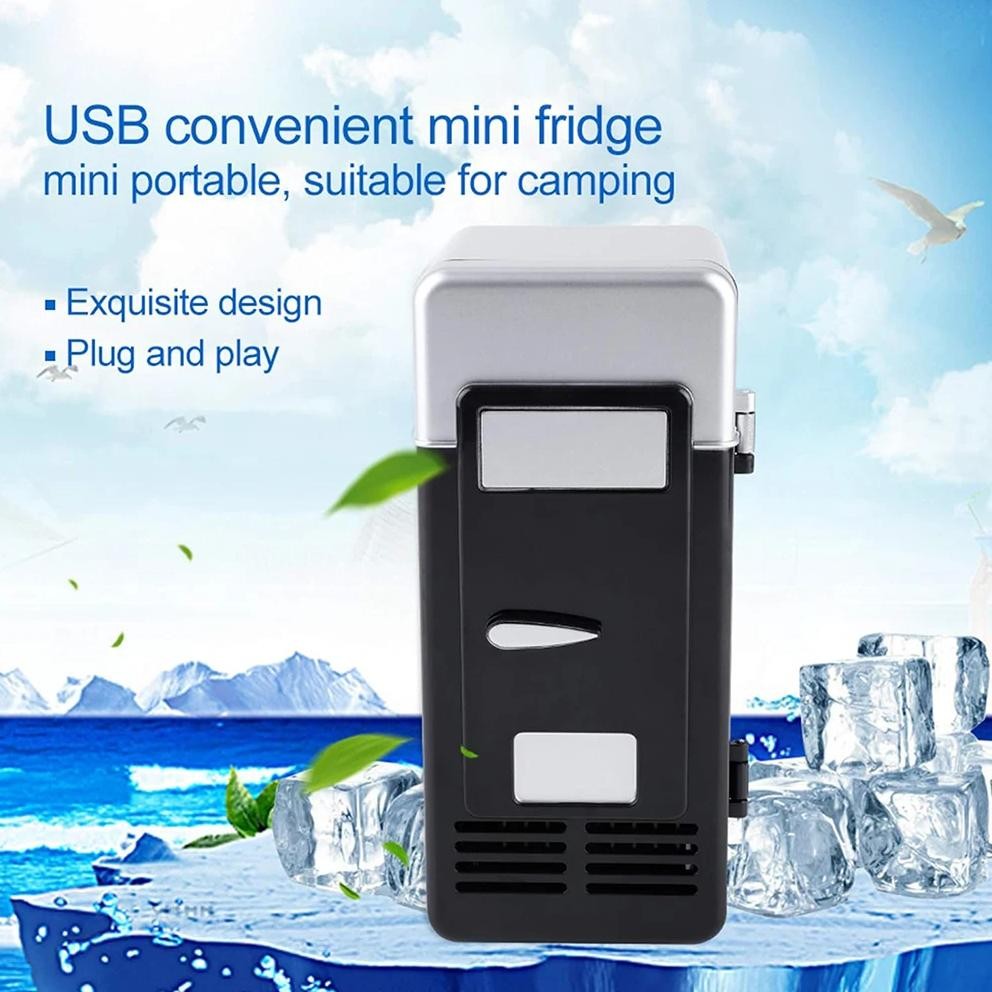 Jual Abs Car Home Usb Mini Refrigerator Usb Mini Fridge Usb Electric ...