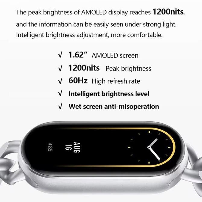 Jual Xiaomi Smart Band 9 1.62" Amoled Hyperos Always On Display Garansi Resmi | Shopee Indonesia