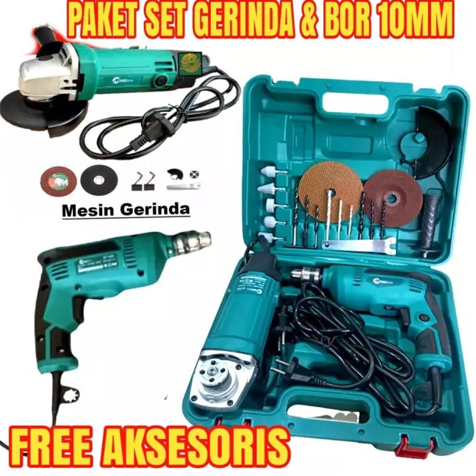 Jual PAKET BOR GERINDA MAILTANK FREE KOPER Gerinda dan bor paket pertukangan power tools mesin ...