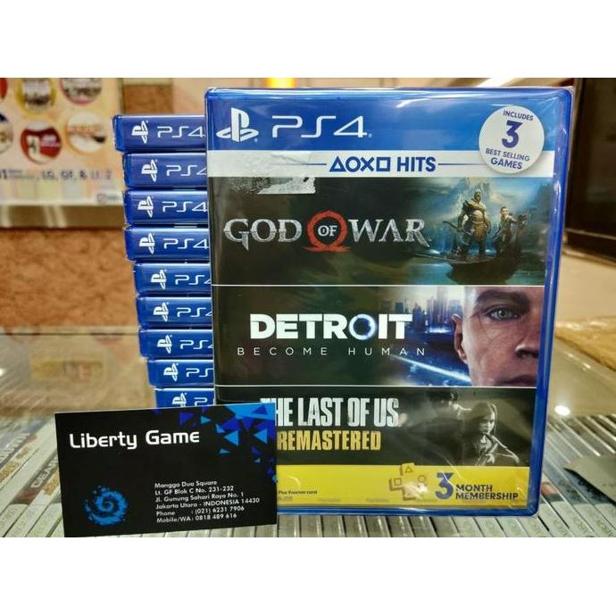 Jual Baru PS4 4 in 1 (GOW,DETROIT & THE LAST OF US RMS FREE PSPLUS 3 ...