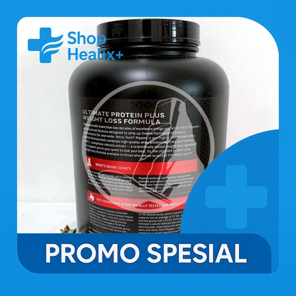 Jual MUSCLETECH NITRO TECH RIPPED 4 LBS PROTEIN WHEY ISOLATE | Shopee Indonesia
