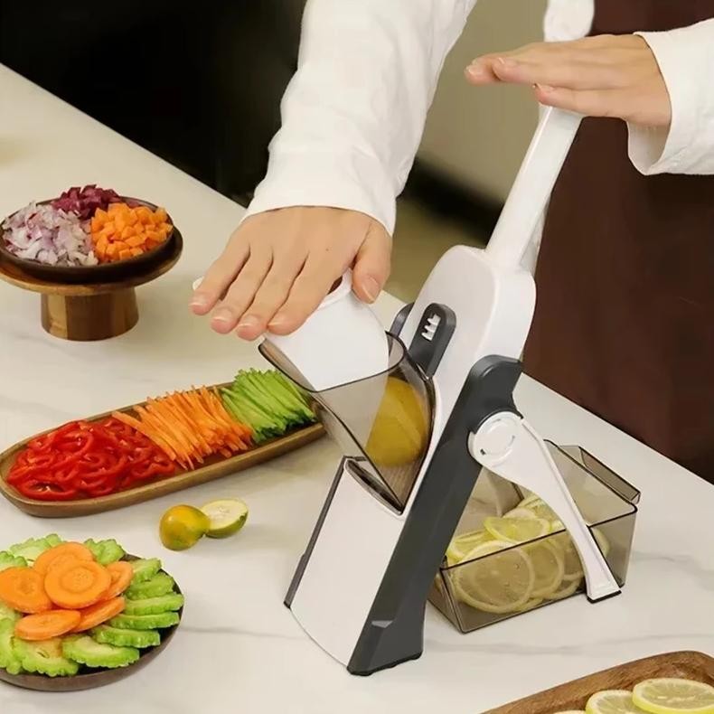Jual Vegetable Cutting Machine Multifunctional Grater Slicer Dicer ...