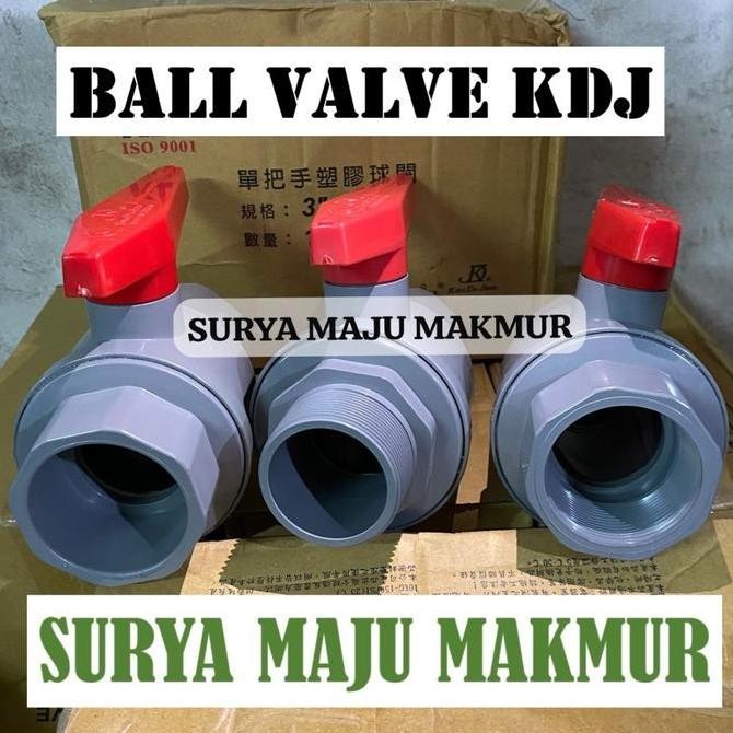 Jual Sale Ball Valve Drat 2 Inch Kdj Stop Kran Pvc Ballvalve 2 Inch Drat Luar Drat Dalam ...