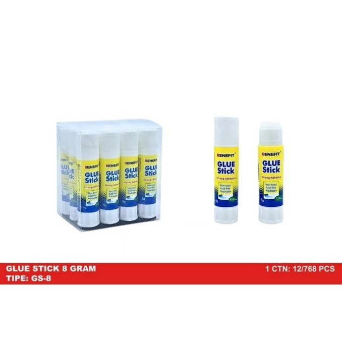 Jual LEM STICK BENEFIT GS-8 / LEM BATANG/ LEM KERTAS | Shopee Indonesia