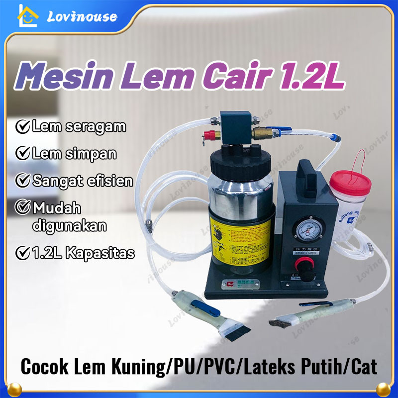 Jual Mesin Lem Cair 1.2L alat gluing otomatis Mesin Menyikat lem Mesin ...