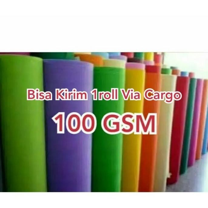 Jual ready Bahan kain Spunbond Spondbon Spoundbond Pur roll 100gsm ...