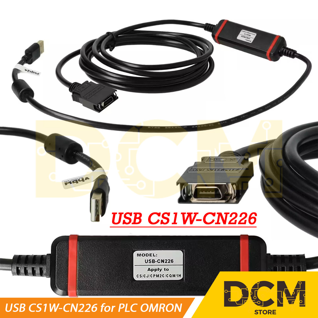 Jual USB CS1W-CN226 CABLE FOR PLC OMRON CS CJ CQM1H CPM2C Series Kabel ...