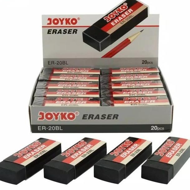 Jual Penghapus Eraser Besar Hitam Joyko ER 20BL - 1 pack | Shopee Indonesia