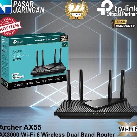 Jual TERMURAH - TP-LINK Archer AX55 AX3000 Dual Band Gigabit Wi-Fi 6 ...
