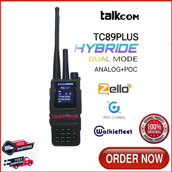 Jual Ht Poc Talkcom Tc 89 Plus Hybrid Bisa Analog UHF Zello Android ...
