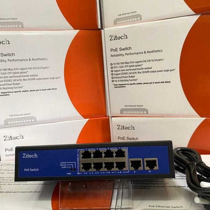 Jual Switch Poe 8 Port + 2 Uplink \ Ai Smart Poe 10\100Mbps Best For Ip ...