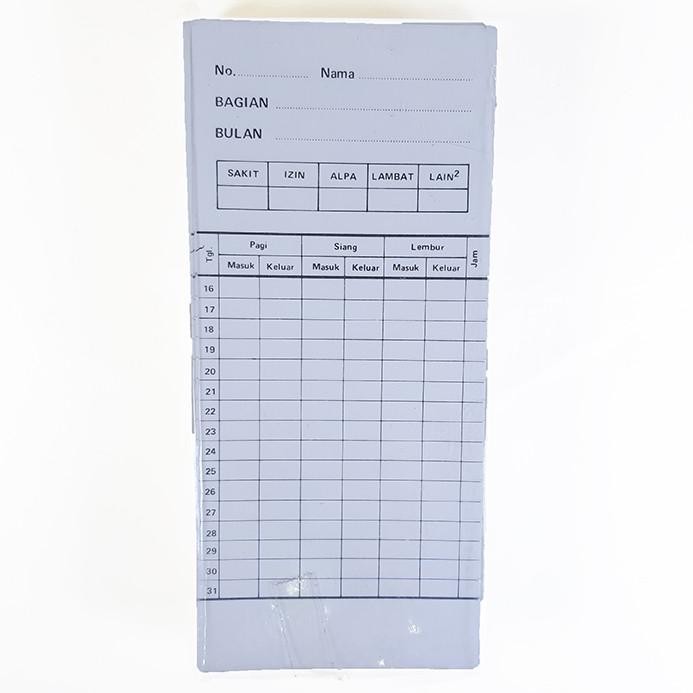 Jual Kartu Absen Isi 100 Lembar AST | Shopee Indonesia