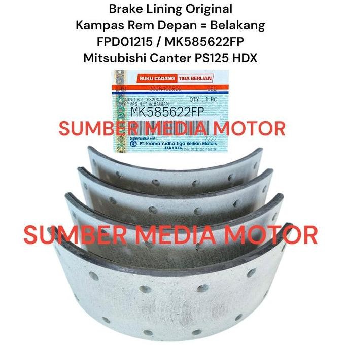 Jual Mitsubishi Brake Lining Kampas Rem Orinal FPD01215 / MK585622FP ...