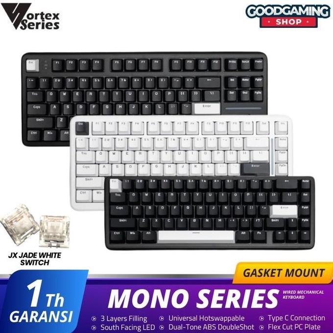 Jual VortexSeries MONO SERIES Wired Gasket Mount Mechanical Keyboard 65 ...