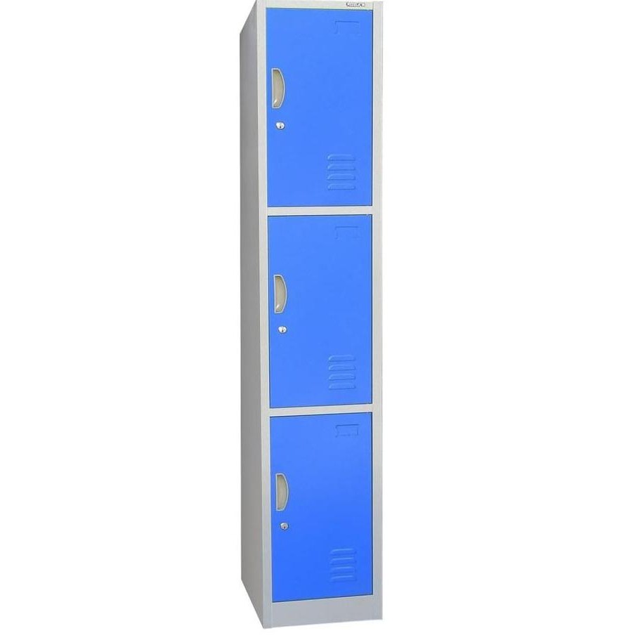 Jual Loker 3 Pintu Lemari Besi Locker Uk. 38X45X185 Cm Kozure Kl3 Biru ...