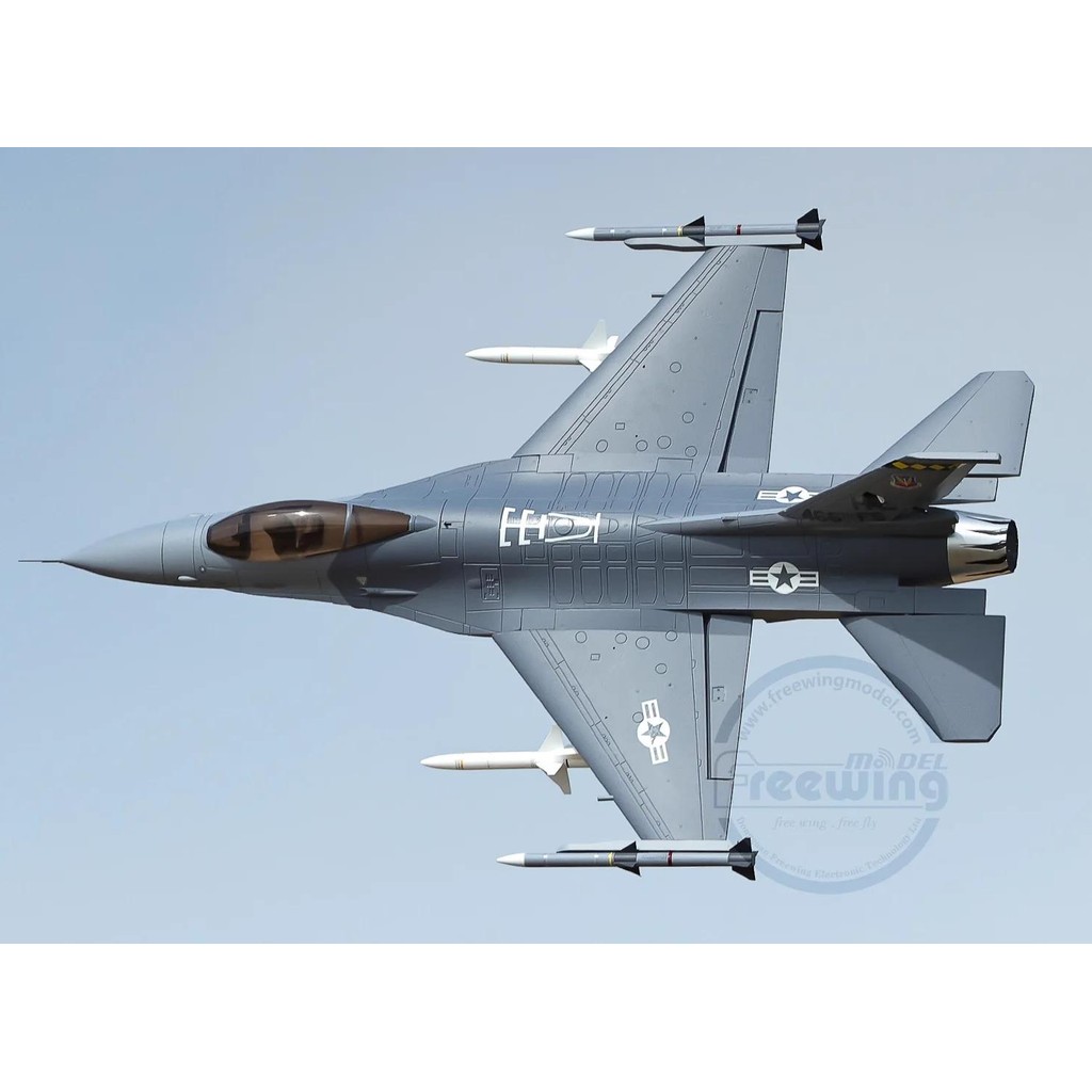 Jual Rc Plane Edf Jet New Freewing Flightline F16 70Mm V2 Air Grey ...