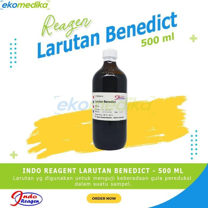 Jual Larutan Benedict 500 Ml Indo Reagent Tes Glukosa Dalam Urine ...