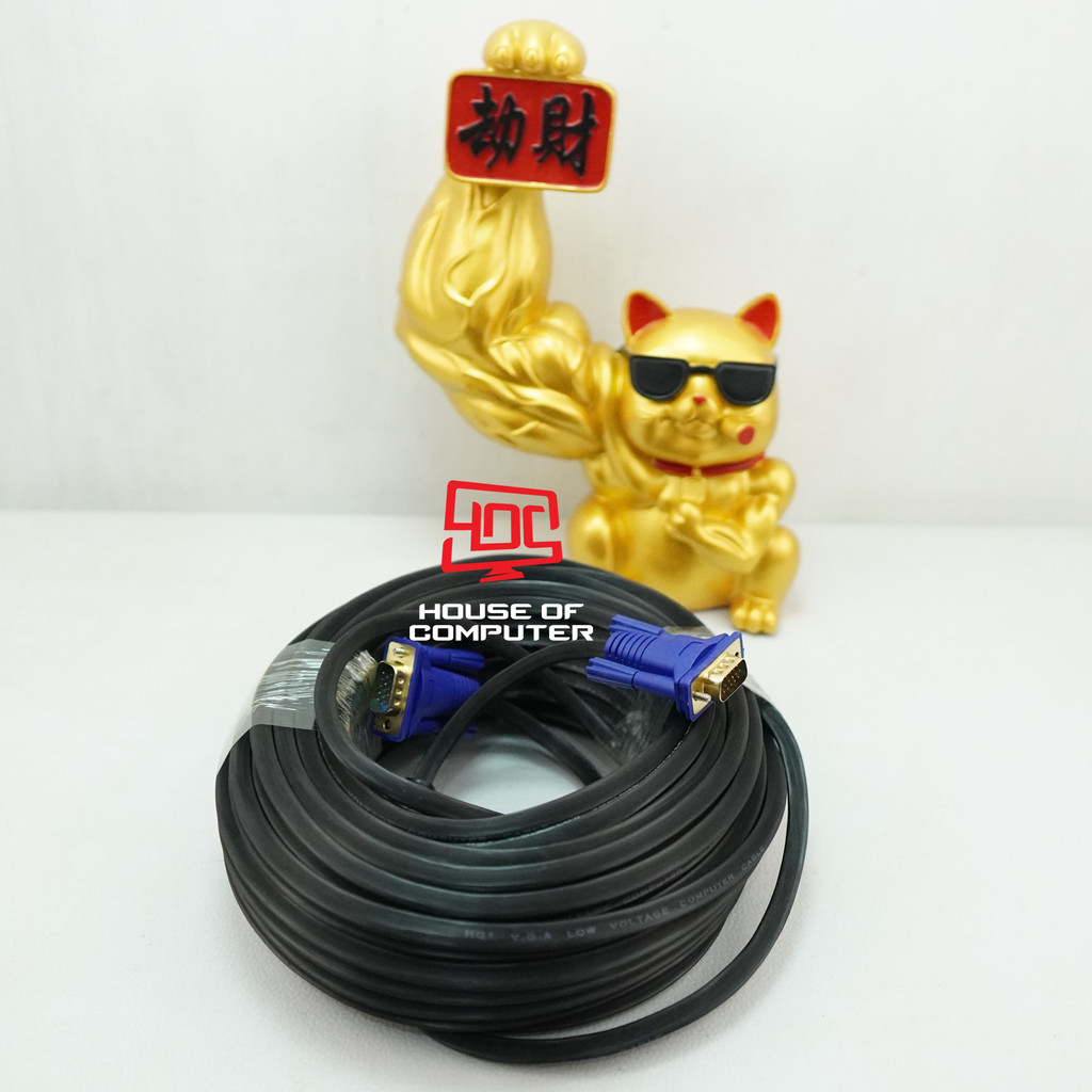 Jual KABEL VGA 25 METER MALE TO MALE HIGH QUALITY | Shopee Indonesia
