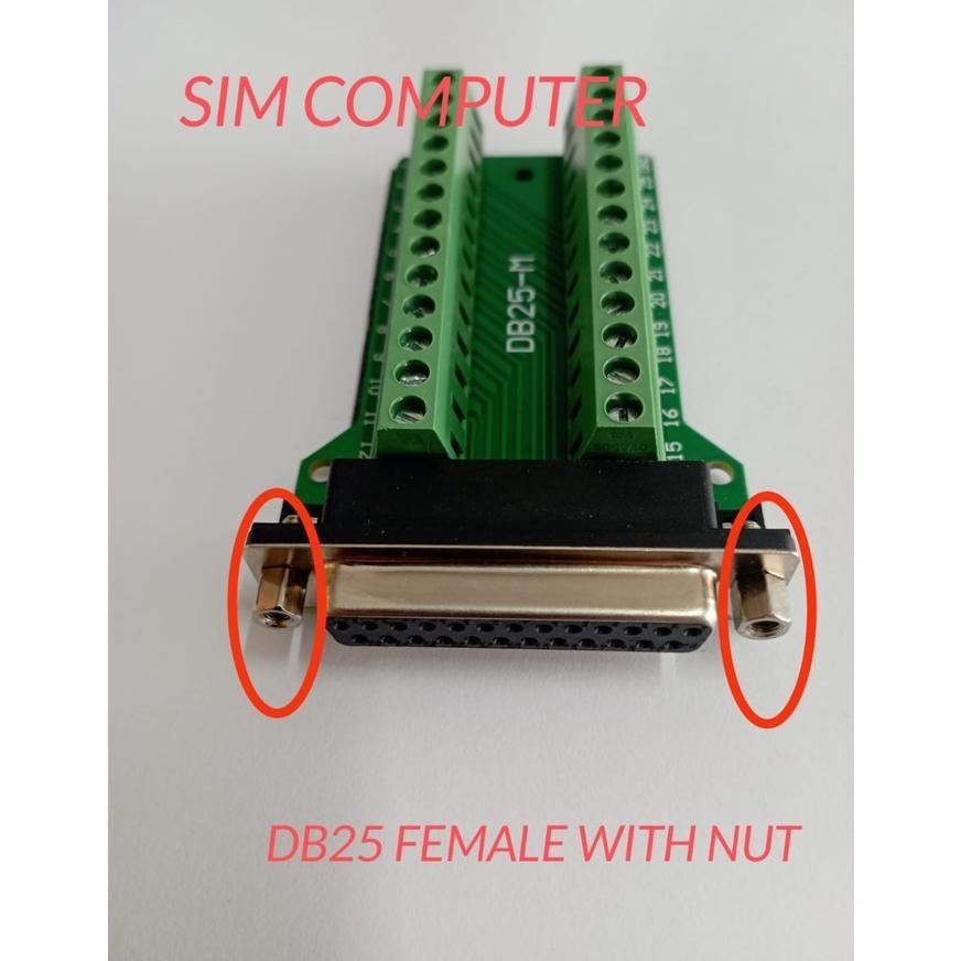 Jual VIRAL DB25 Male/Female Connector Adapter Converter to Terminal PCB ...