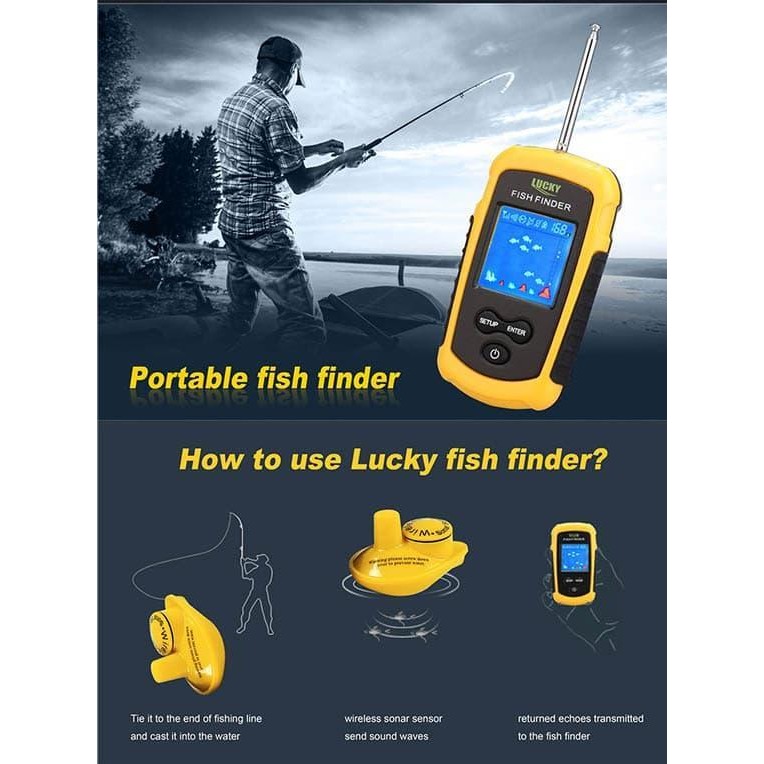 Jual Fish Finder Wireless Lucky Pelacak Ikan Tanpa Kabel Locator ...
