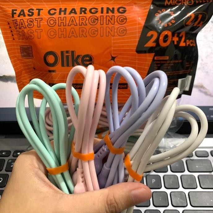 Jual OLIKE D306 REFIL KABEL DATA MICRO/TYPE-C (1 POUCH ISI 22 PCS) DATA ...