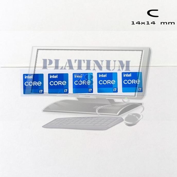 Jual (Expert) Sticker Stiker Logo intel Core i7 Gen 11 Original ...