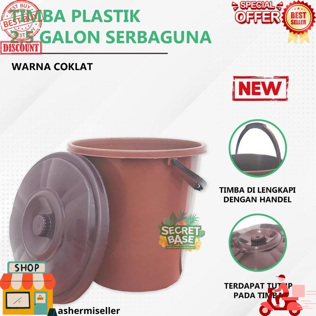 Jual Timba Air Tutup - Gagang / Timba Plastik / Ember Tutup / Ember ...