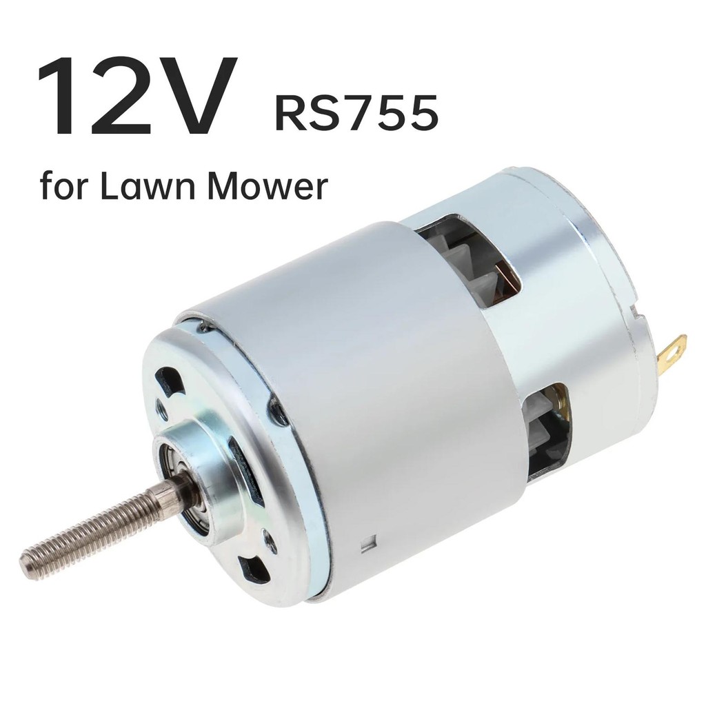 Jual 755 Dc Motor 12V Lithium Electric Lawn Mower Micro Motor ...