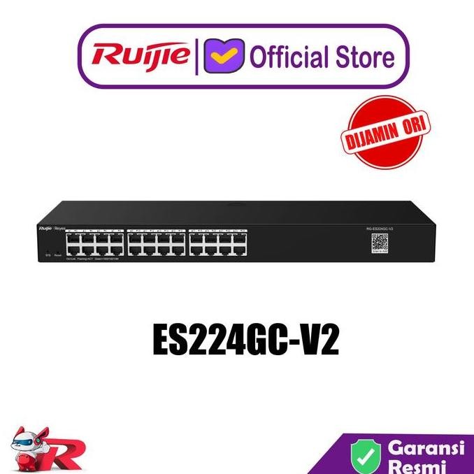 Jual Ruijie Rg-Es224Gc-V2, Switch Cloud Manage 24-Port Gigabit Non-Poe ...