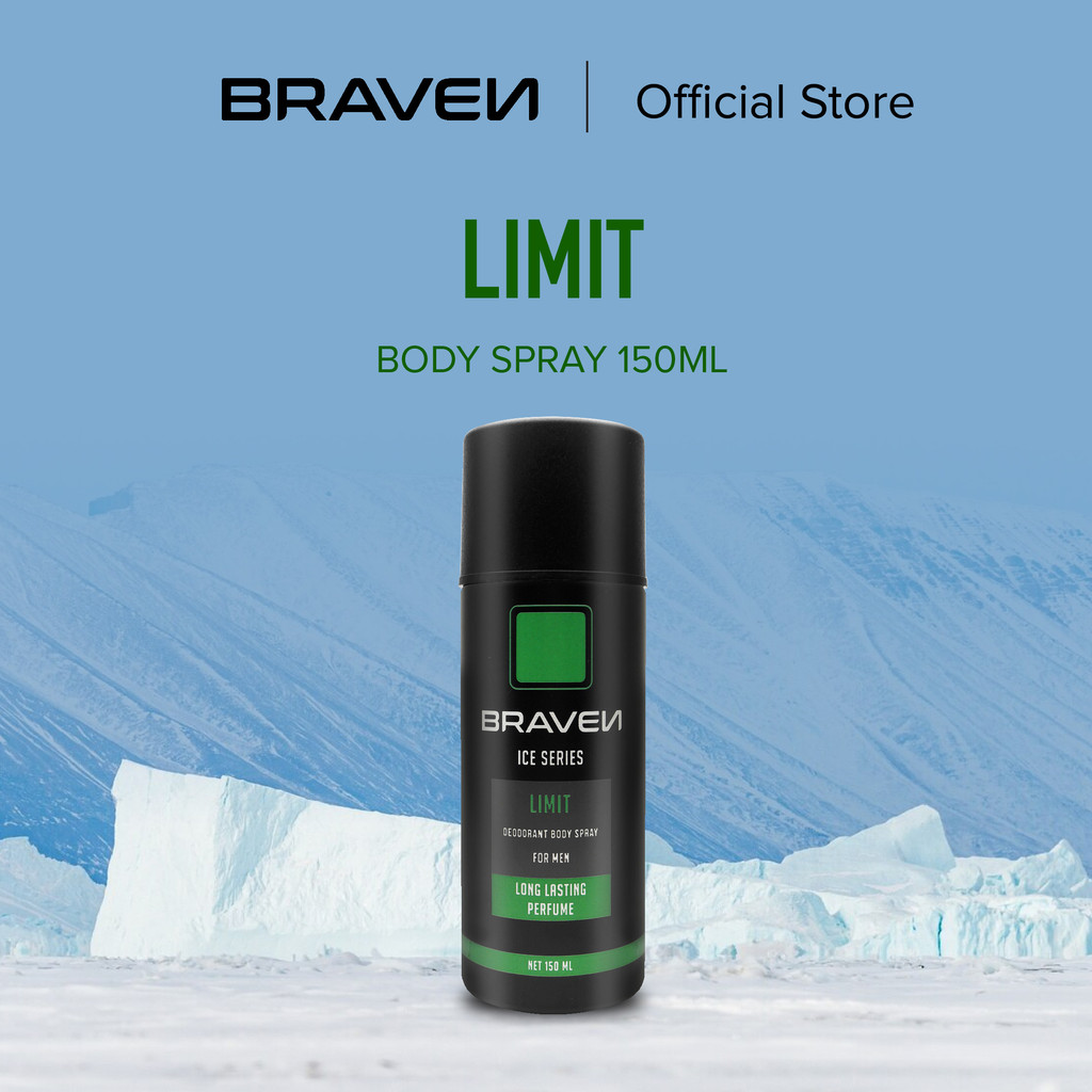 Jual BRAVEN ICE BODY SPRAY LIMIT 150 ML | Shopee Indonesia