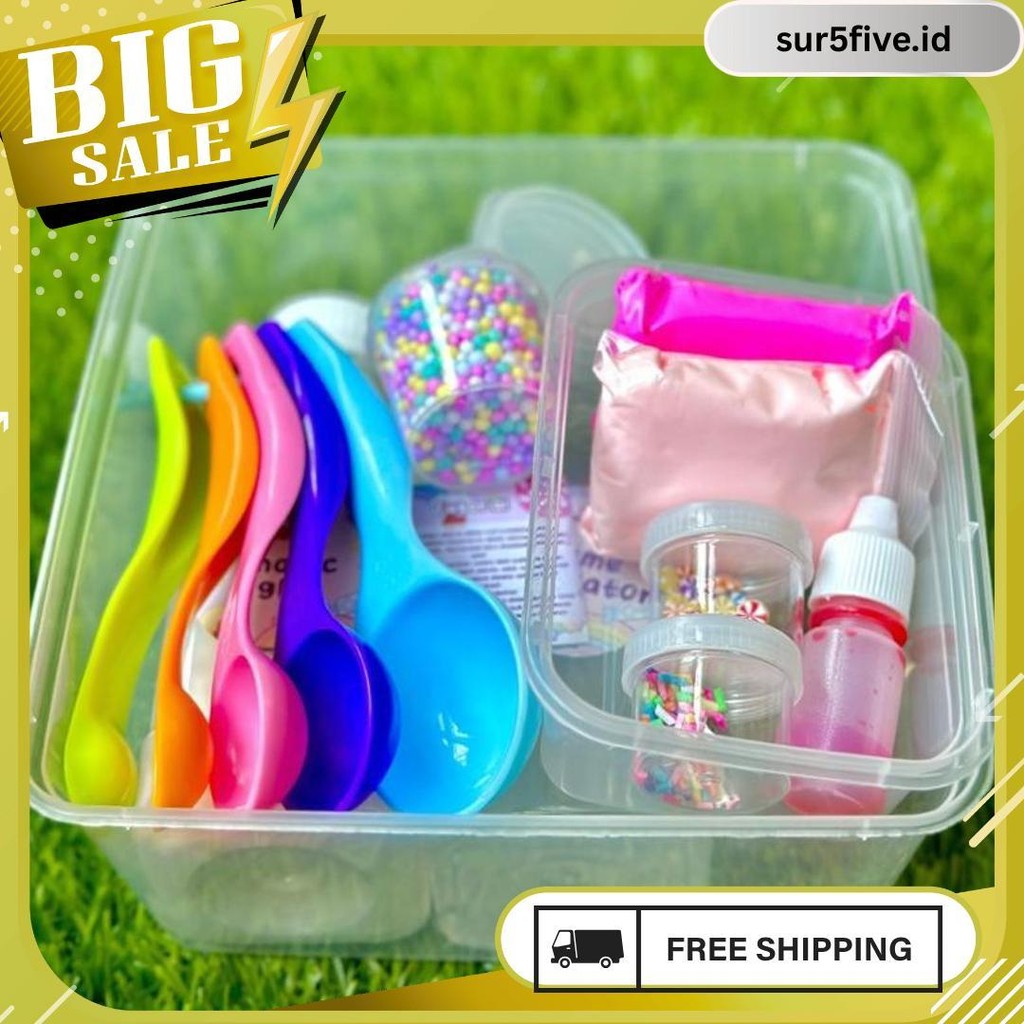 Jual Slime Kit Candy Slime Free Clay Dan Sprinkles || Slime Kit ...