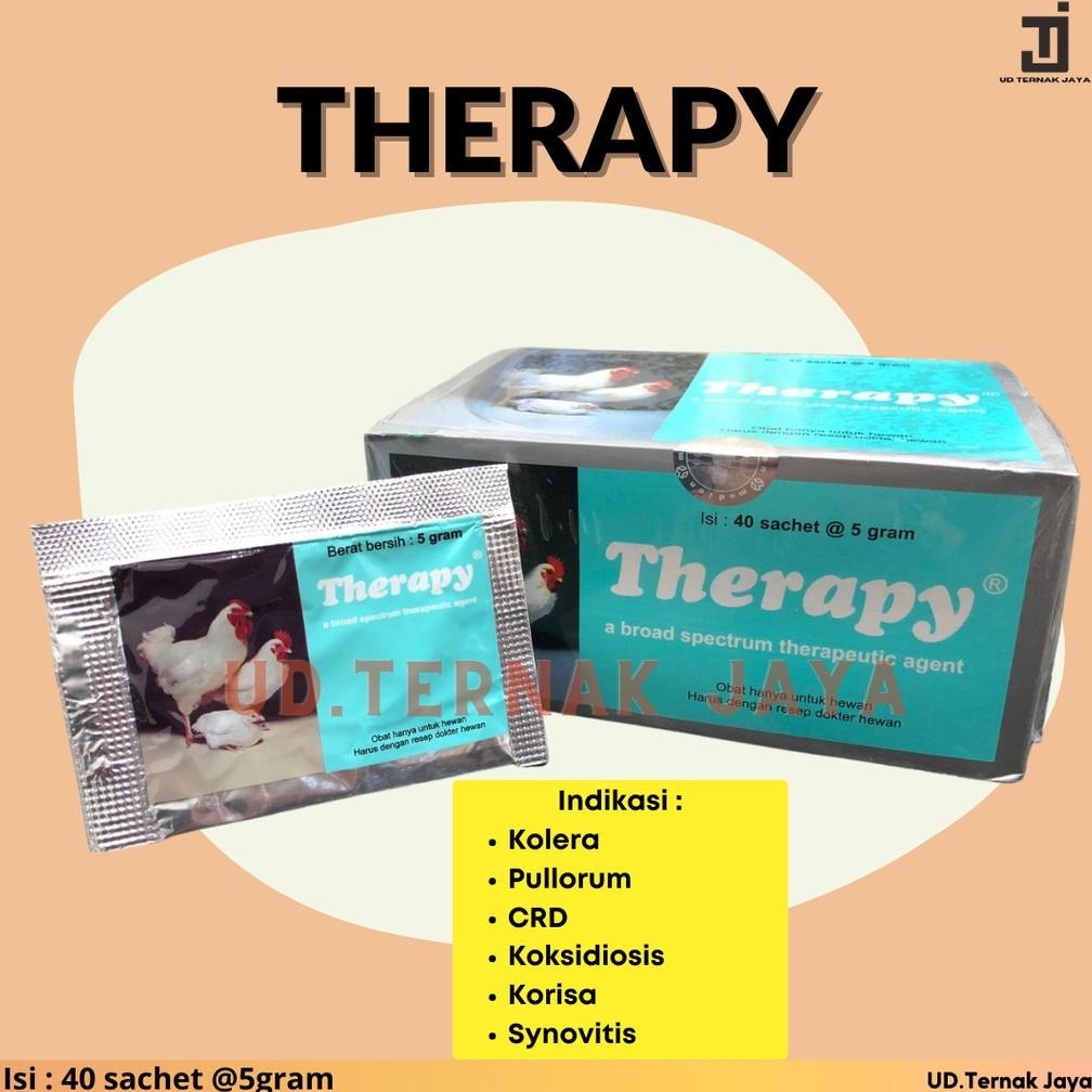 Jual Therapy 1 box isi 40 sachet @ 5 gram MEDION obat antibiotik ayam ...