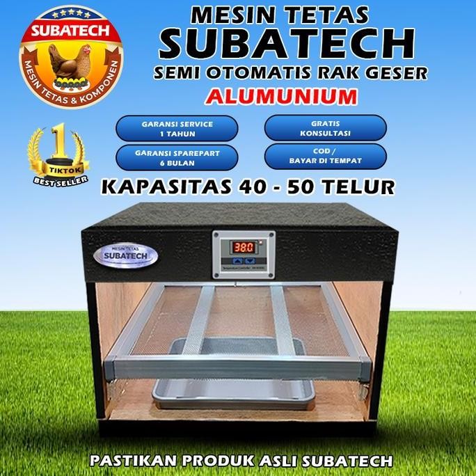 Jual Mesin Tetas Telur Semi Otomatis Penetas Kapasitas 40 50 Telur ...