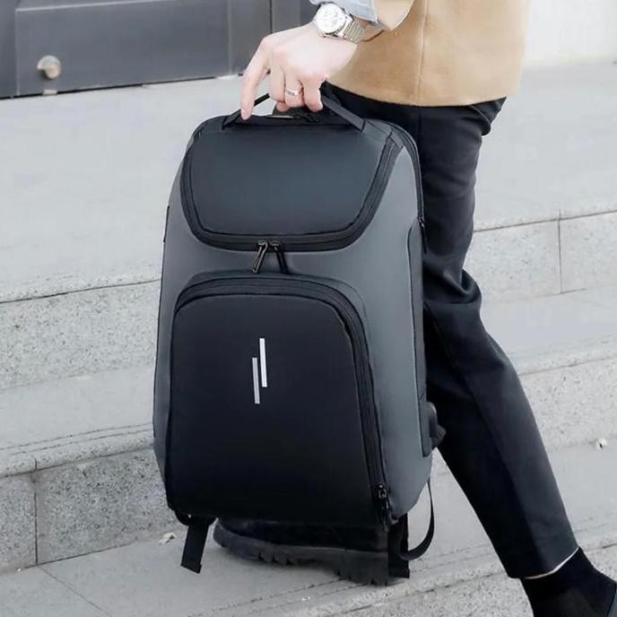 Jual Taurus 8666 Tas Ransel Laptop Travel Tabung Usb Port Premium Tas ...
