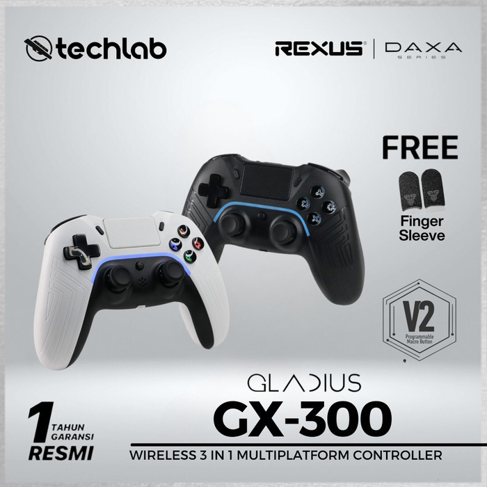 Jual TERBARU Rexus GX300 / GX-300 Gamepad Joystick Bluetooth Wireless ...