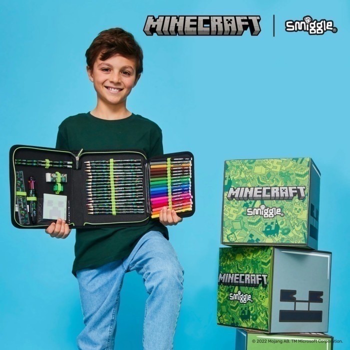 Jual Kotak pensil smiggle minecraft ( udah sama isi nya ) | Shopee ...