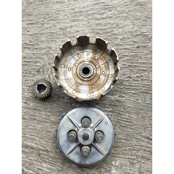 Jual Kopling Rumah Kanvas Kopling Gigi Primer Sekunder Fullset Vixion Old Lama 3C1 Original ...