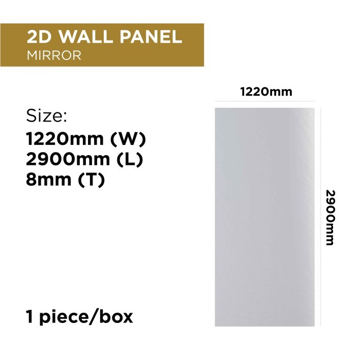 Jual TACO Fideco 2D Wall Panel Metal Brush Tebal 8mm Ukuran 122cm x ...