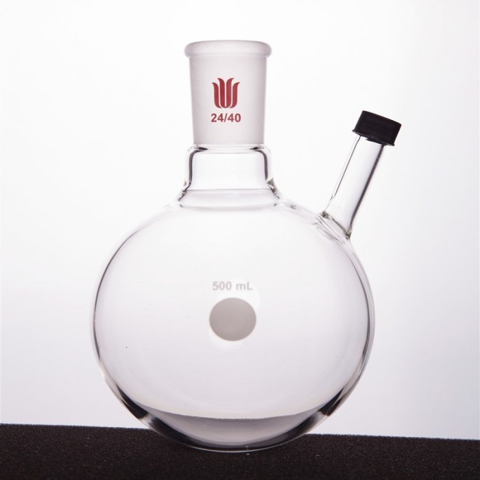 Jual TWO PORT BALL BOTTLE WITH THREADED INTERFACE FLASK ROUND BOTTOM ...