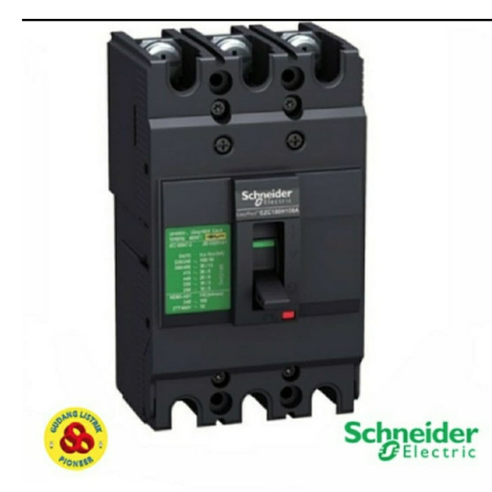 Jual Mccb Breaker Ezc100F Ezc 100F 3P 50A 50 Ampere Schneider Ori! | Shopee Indonesia